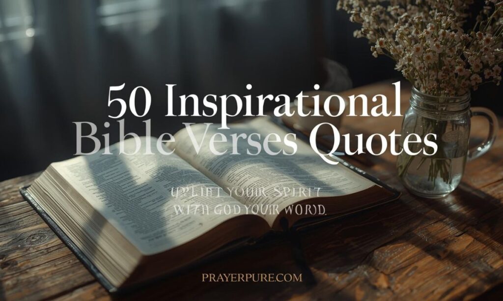 50 Inspirational Bible Verse Quotes to Uplift Your Spirit